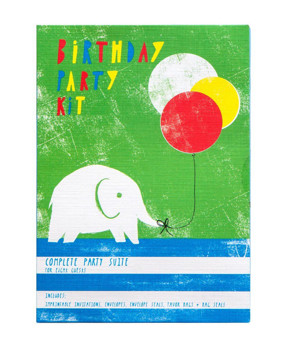 Elephant Birthday Party Kit – Oh Happy Day Shop